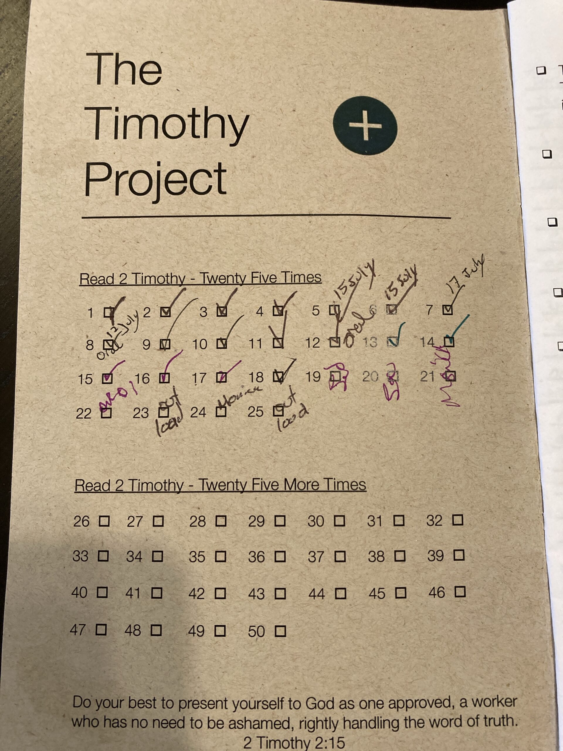 The Timothy project | The Journeyler